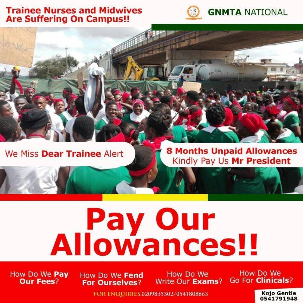 Pay us our 8 months allowance - Student Nurses & Midwives bare teeth at ...