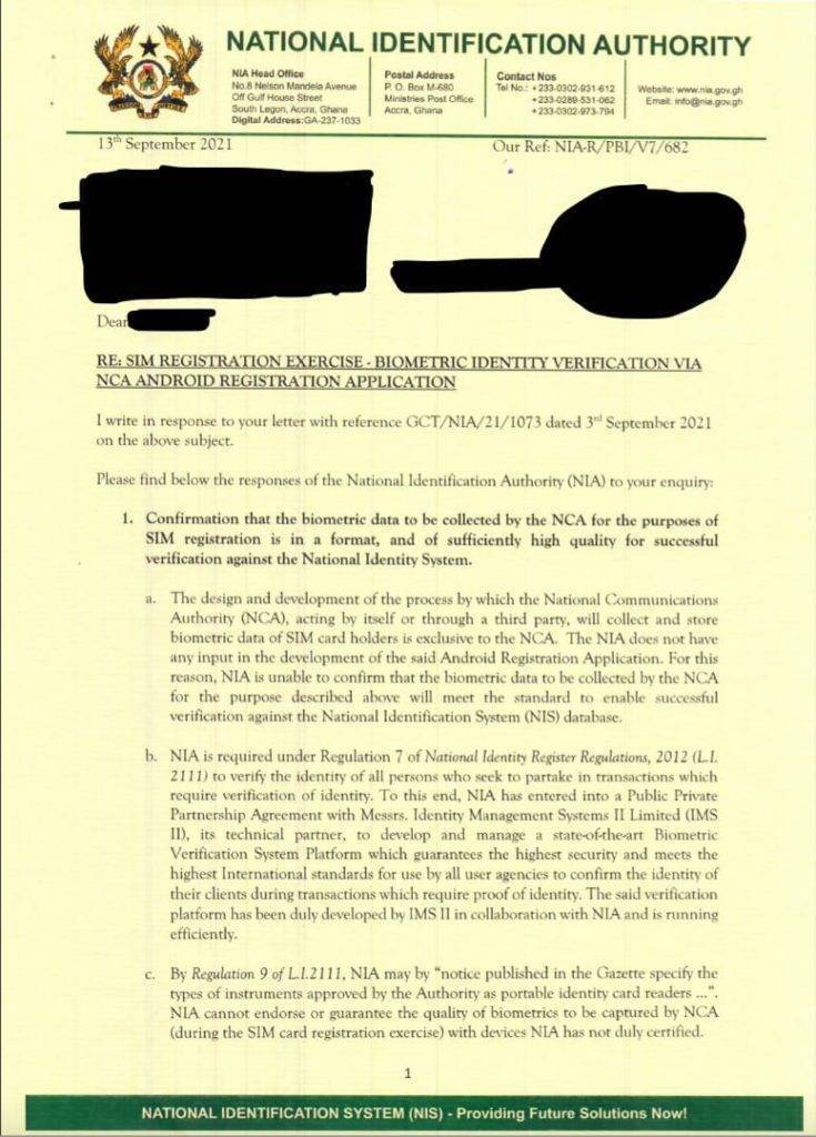 Data from SIM card re-registration is bogus; we advised them to stop ...