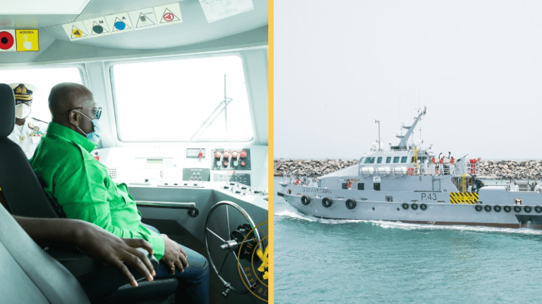 President Akufo-Addo delivers 4 modern naval ships to the Ghana Navy ...
